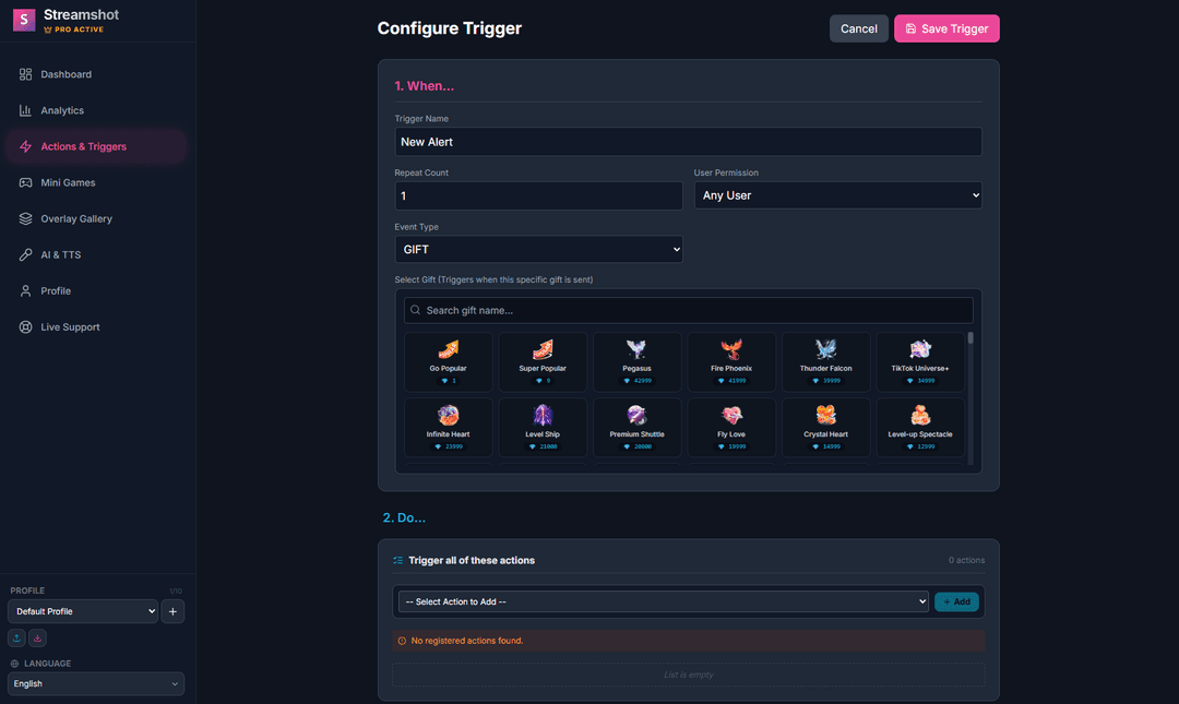 Streamshot - TikTok Live Streaming Tool