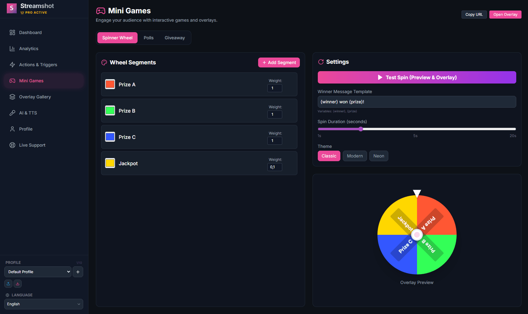 Streamshot - TikTok Live Streaming Tool